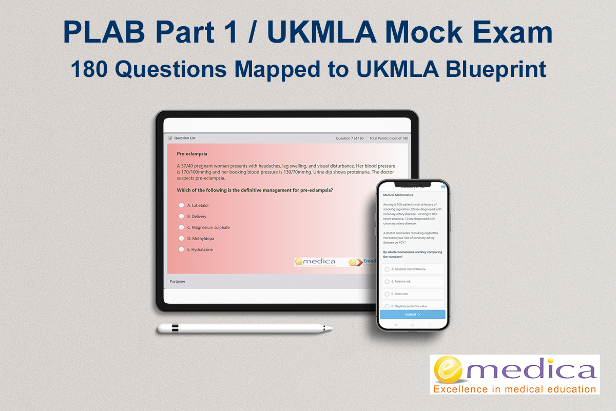 PLAB Part 1 UKMLA Mock Exam - Emedica